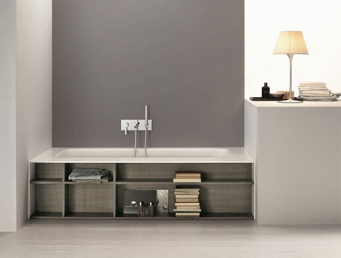 Modern Bathroom With Bookshelves That Embrace Your Love for Books ...