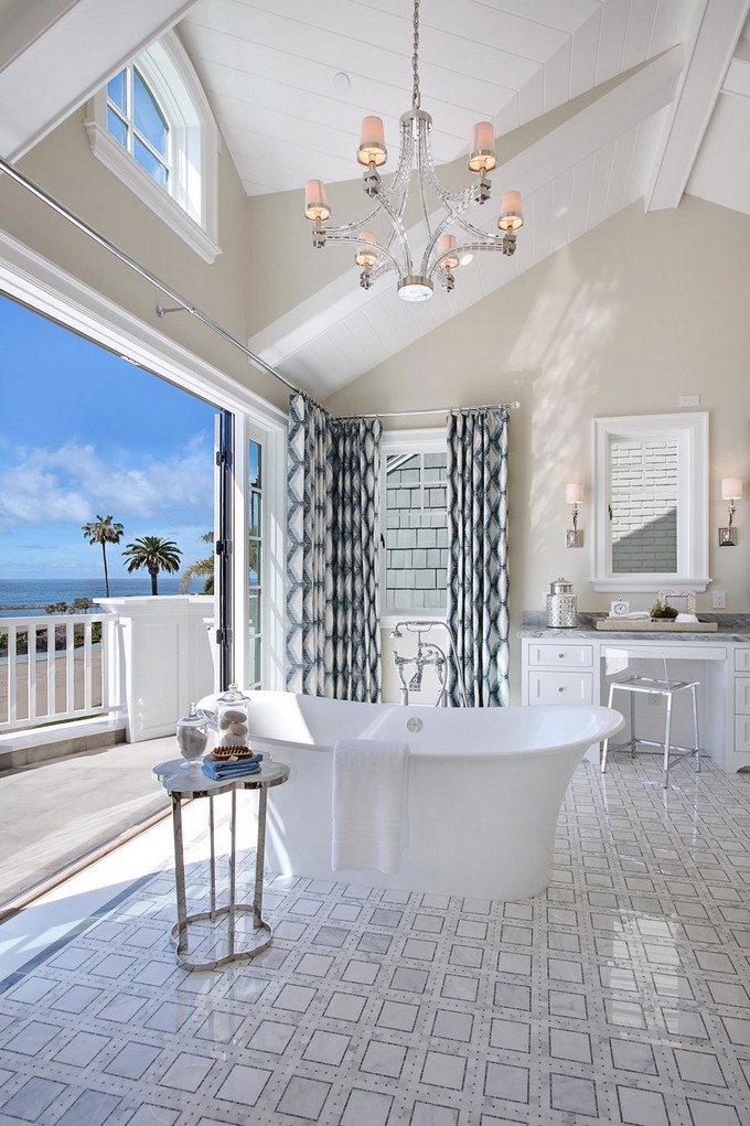 Make a Splash Into Your Bathroom With Floor-to-Ceiling Windows | Maison ...