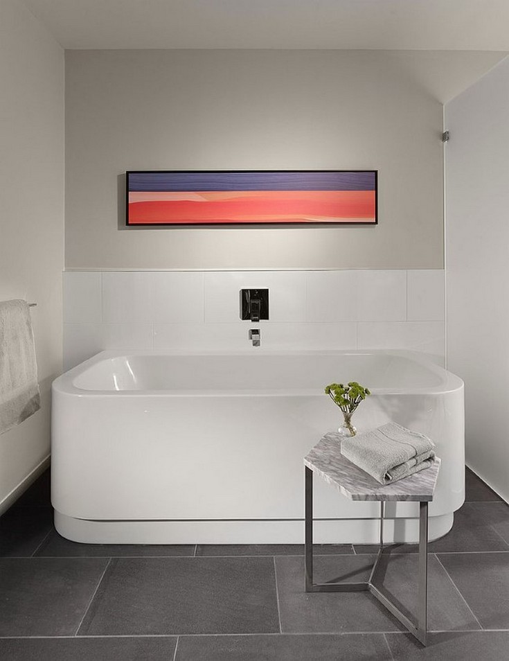 10 Luxury Bathrooms With Impressive Side Tables | Maison Valentina Blog ...