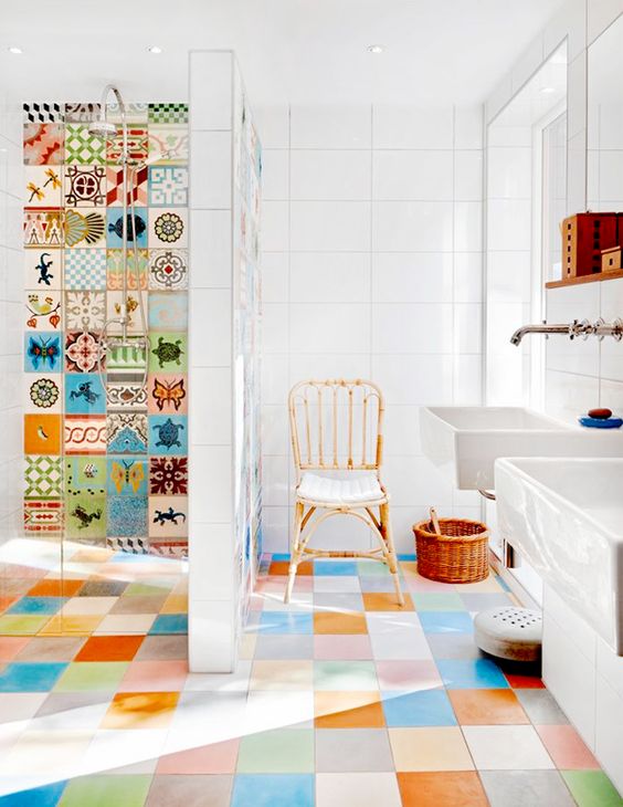 Colorful Bathroom Floor Tile – Clsa Flooring Guide